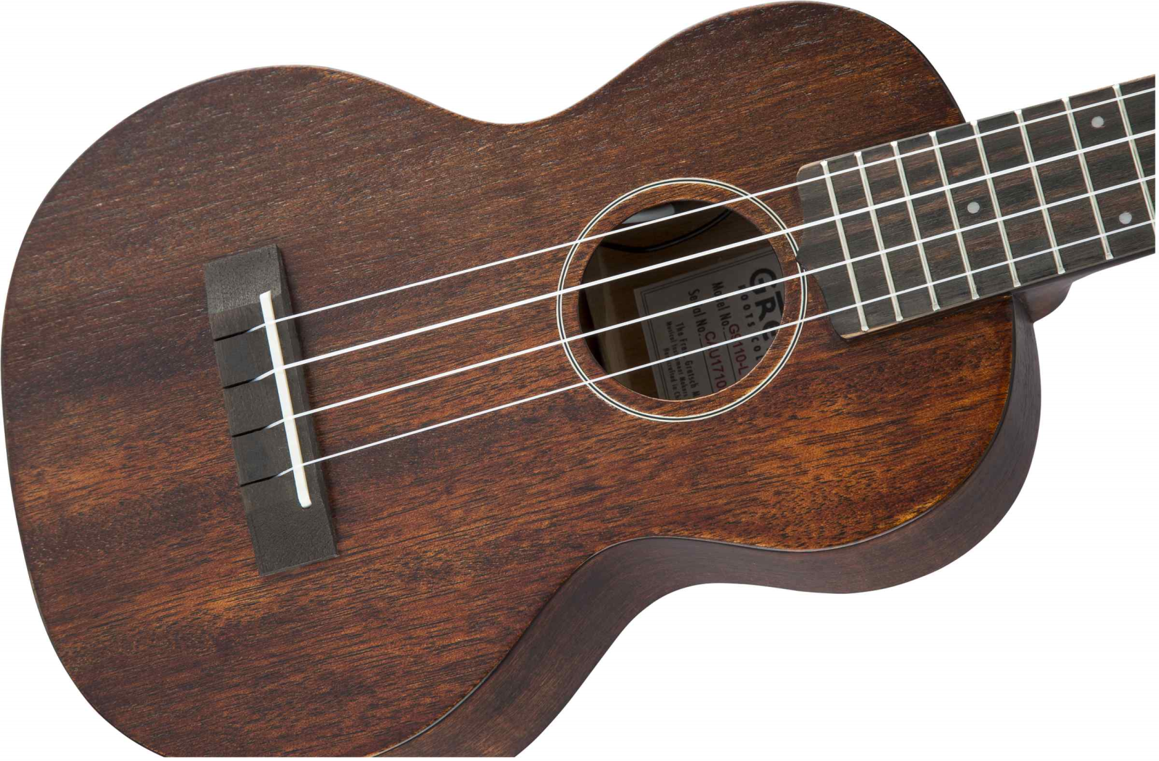 GRETSCH G9110-L A.E. Concert Long-Neck Ukulele with Gig Bag, Ovangkol ...