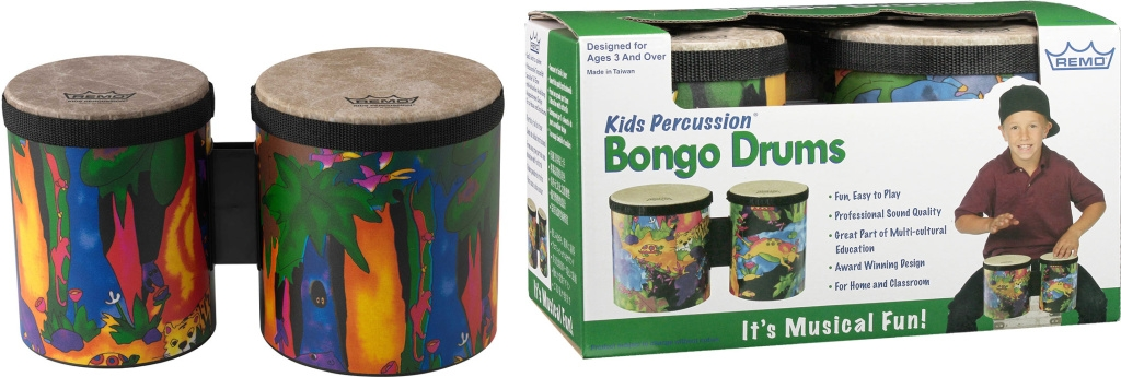REMO 5"/6" Bongo's voor kinderen - Muziekhandel Leo Caerts